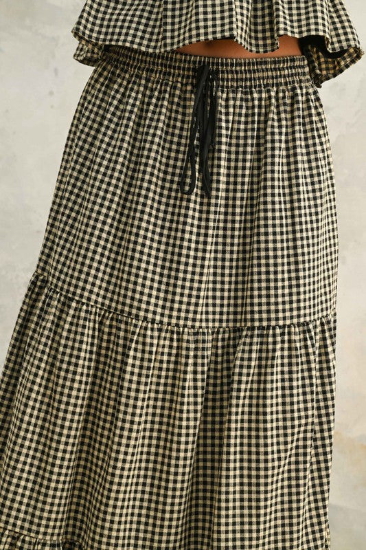 Go For It Gingham Skirt